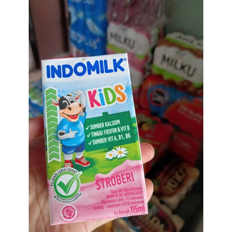 Jual INDOMILK KIDS RASA STROBERI 3.000 | Shopee Indonesia