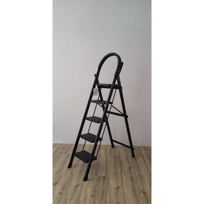 Jual Tangga Lipat Besi Dengan Pegangan 5 Pijakan / Folding Ladder ...