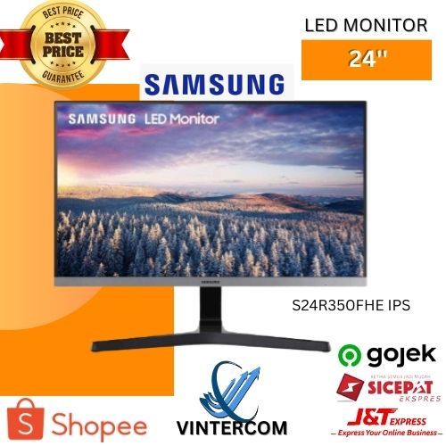 Jual Led Monitor SAMSUNG S24R350 24" IPS 75hz HDMI VGA FreeSync Resmi ...