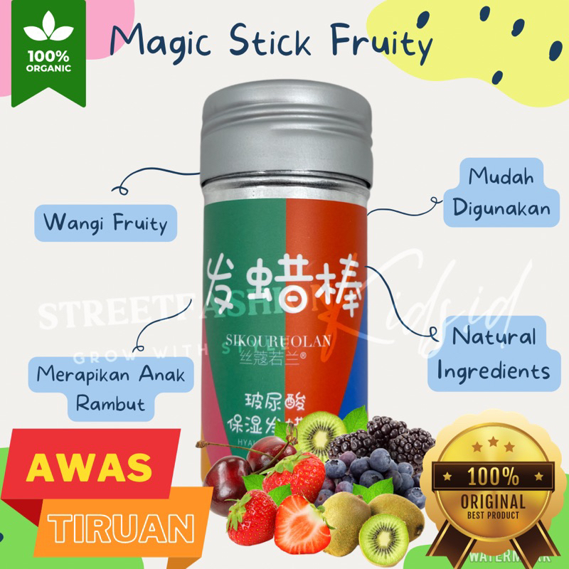 Jual STREETFASHIONKIDS.ID - HAIR WAX STICK RAMBUT MAGIC STICK FRUITY ...