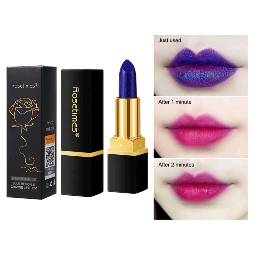 Jual ORI 100% LESSXCOCO LIPSTICK BIRU BERUBAH WARNA EXPIRED PANJANG ...