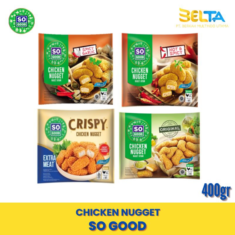 Jual So Good Chicken Nugget Naget 400g So Good Distributor Frozen Food ...