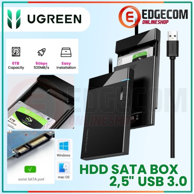 Jual UGREEN Kabel USB 3.0 to SATA Hard Disk HDD / SSD 2,5" Adapter ...