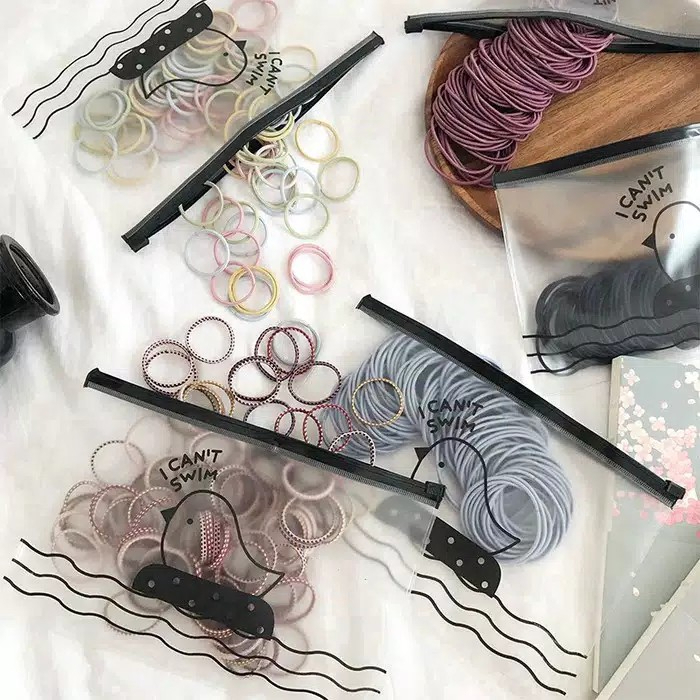 Jual Ikat Rambut Karet Polos Elastis Gaya Korea untuk Wanita Karet ...