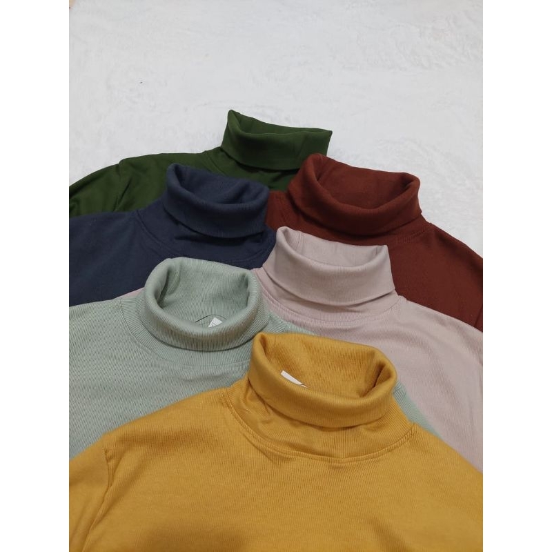 Jual Turtleneck Krah Tinggi Premium Pria dan Wanita bisa COD warna ...
