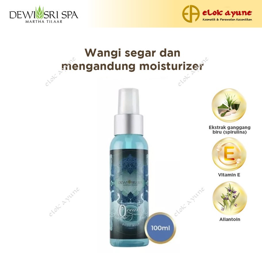 Jual DEWI SRI SPA Mini Me Body Mist Ocean Serenity 100ml | Shopee Indonesia