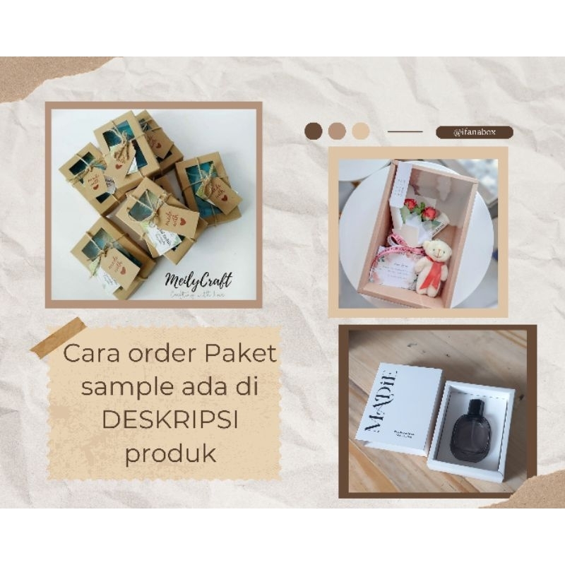 Jual PAKET SAMPLE BOX (PILIH 3 MODEL BOX) | Shopee Indonesia