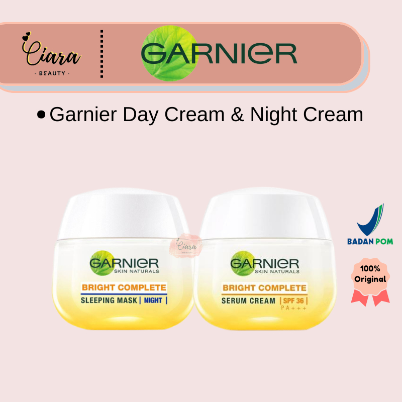 Jual Garnier Bright Complete Vitamin C Simple Set - Krim Pagi & Krim ...