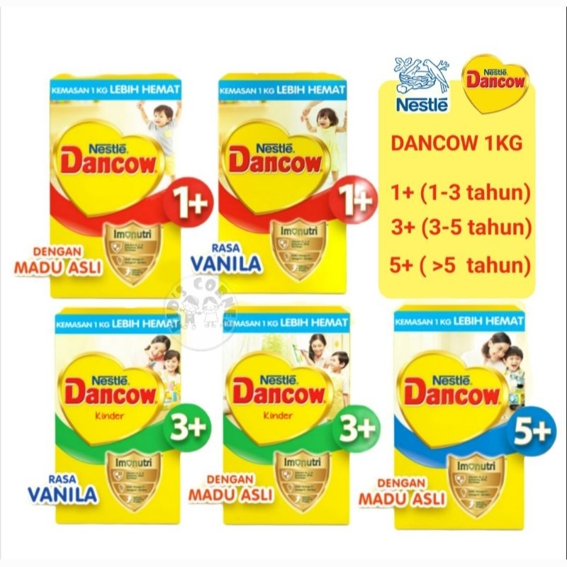 Jual Dancow 1kg 1+ 3+ 5+ 1Kg Rasa Madu/Vanila Nestle | Shopee Indonesia