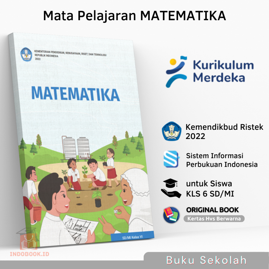 Jual Buku Siswa SD/MI Kelas 6 IV Mata Pelajaran Matematika Kurikulum Merdeka Belajar Kurmer ...