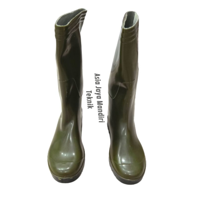Jual SEPATU BOOT KARET PVC HIJAU /SEPATU PROYEK | Shopee Indonesia