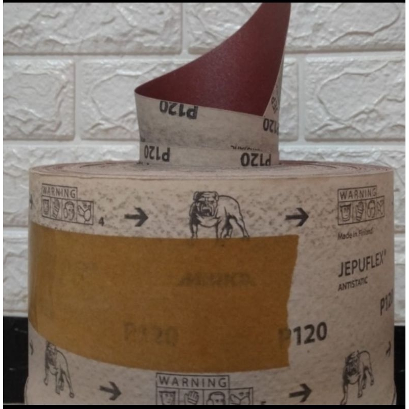 Jual Amplas Roll Mirka Jepuflex Grid 120 dan 180 Panjang 50M | Shopee ...