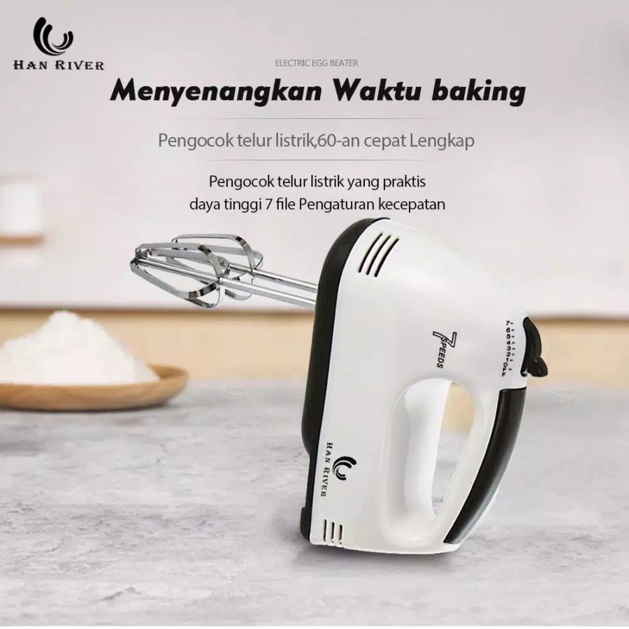 Jual Hand Mixer Hand River Alat Pengocok Telor Adonan Kue Mixer ...