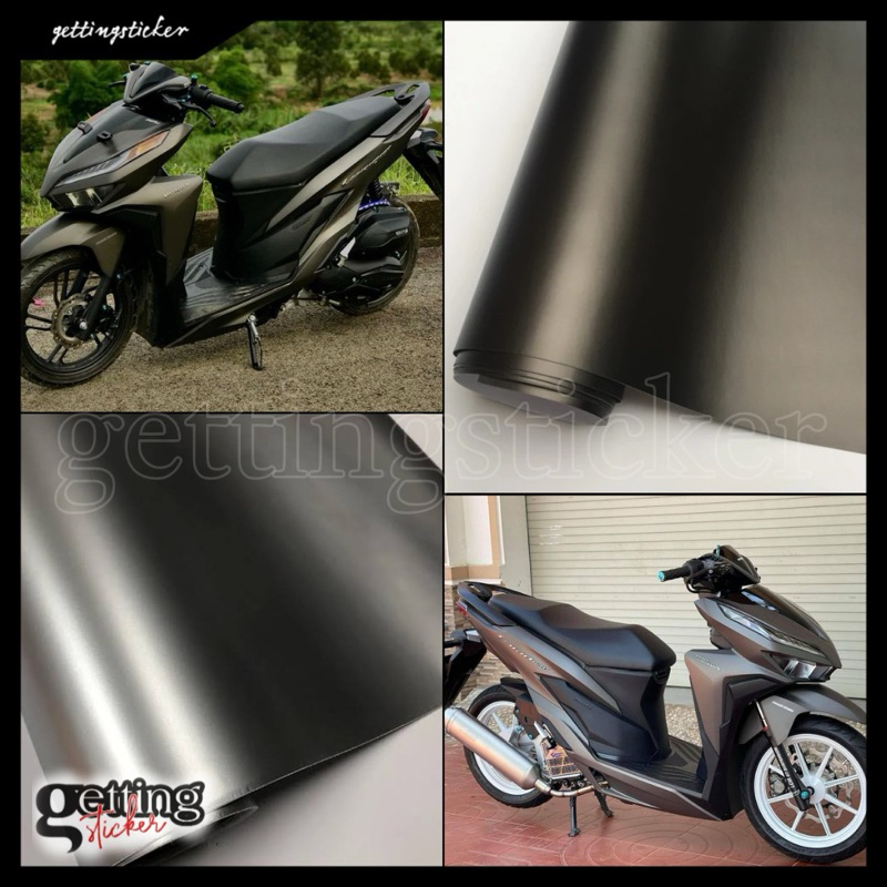 Jual stiker skotlet abu abu satin sticker hitam chrome matte scotlet ...