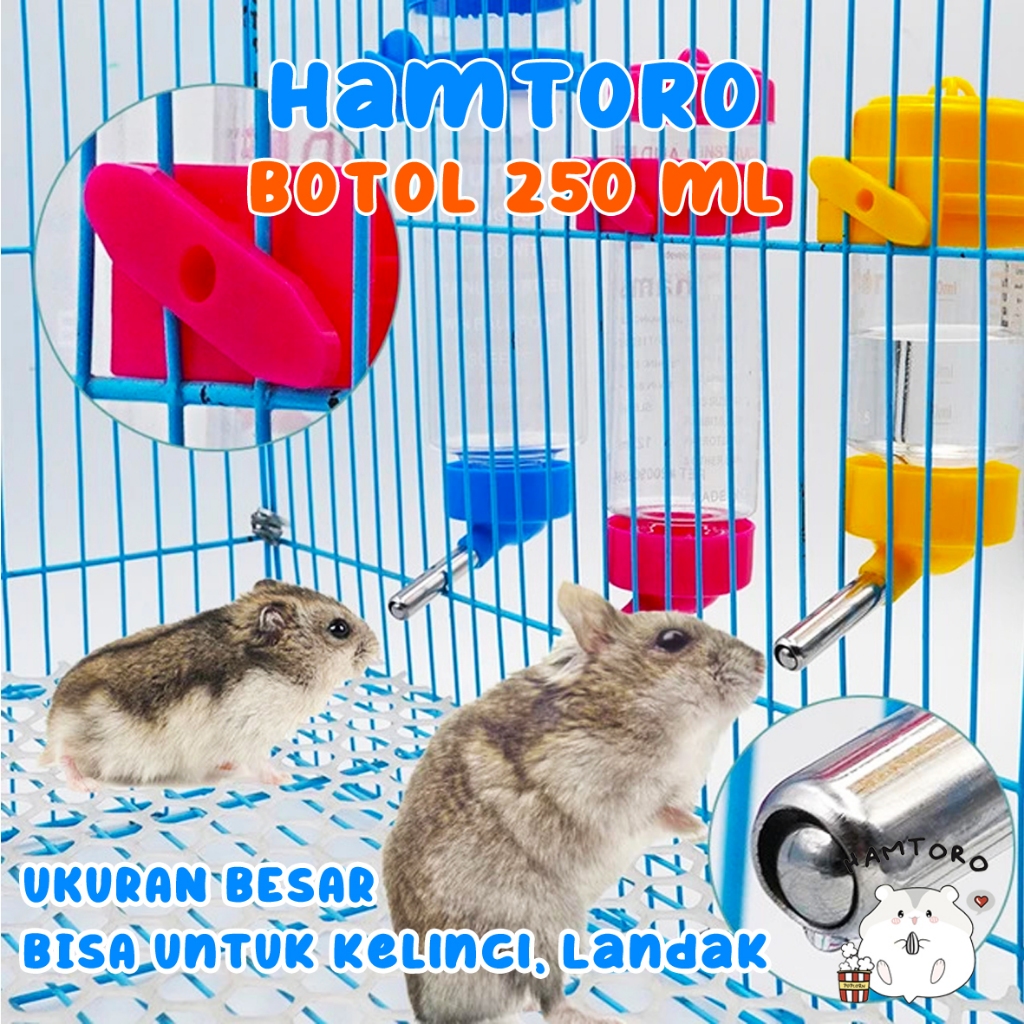 Jual Botol Minum BESAR 250mL Hewan Kelinci/Marmut/Landak Mini | Shopee ...
