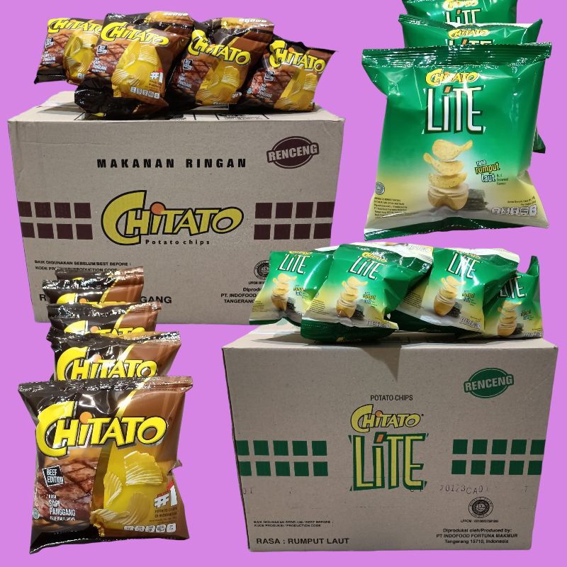 Jual Chitato Lite Rumput Laut / Chitato Sapi Panggang Snack 14 gr (60 ...