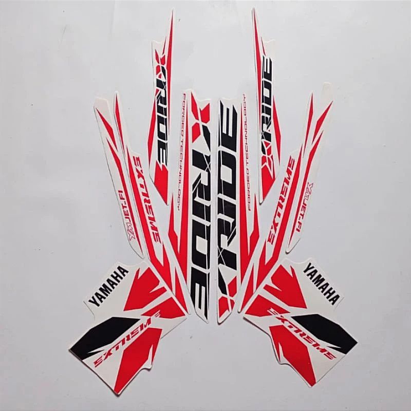 Jual Stiker Striping Motor X RIDE 2015 PUTIH Sticker Lis Body Standar ...