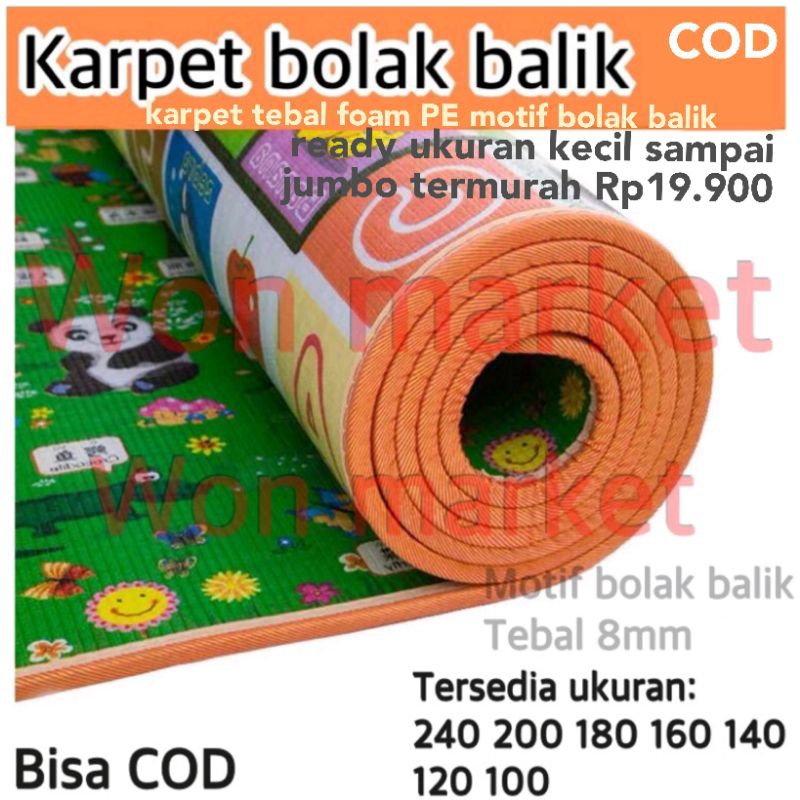 Jual karpet foam PE jumbo 240, 200, 180, 160, 140, 120, 100, 80 | tikar ...