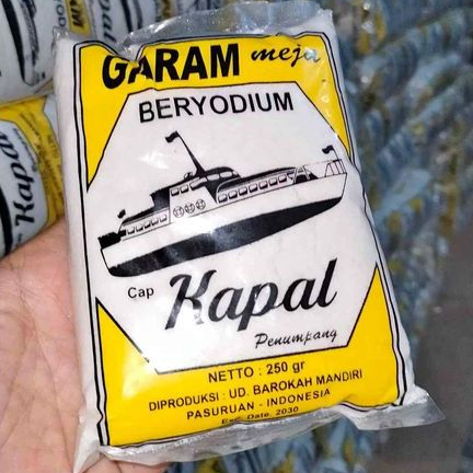 Jual Garam Dapur - Garam Cap Kapal 250gr Halus | Shopee Indonesia
