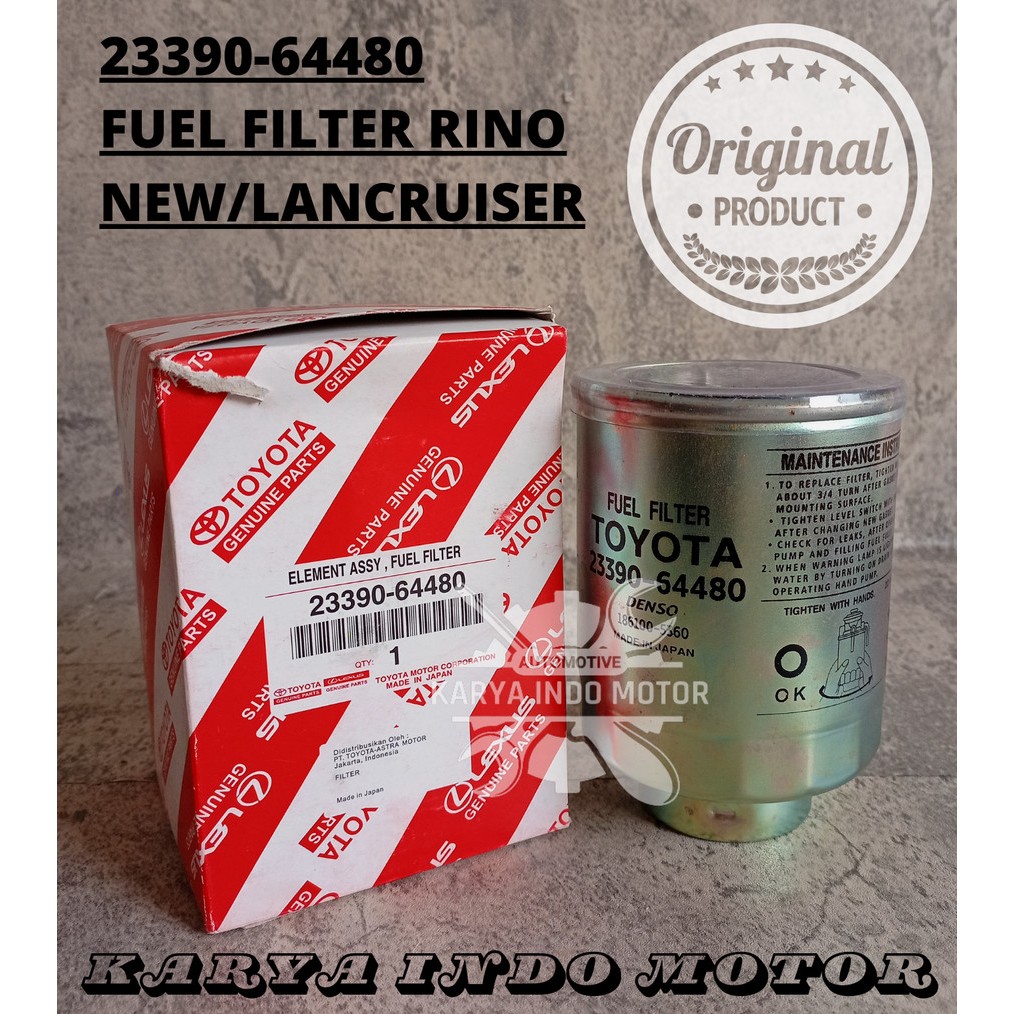 Jual saringan solar / fuel filter Toyota Land cruiser VX 23390-64480 ...