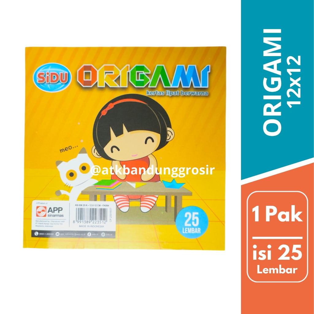 Jual Kertas Origami Kertas Lipat Sinar Dunia Origami 12x12 isi 25 ...
