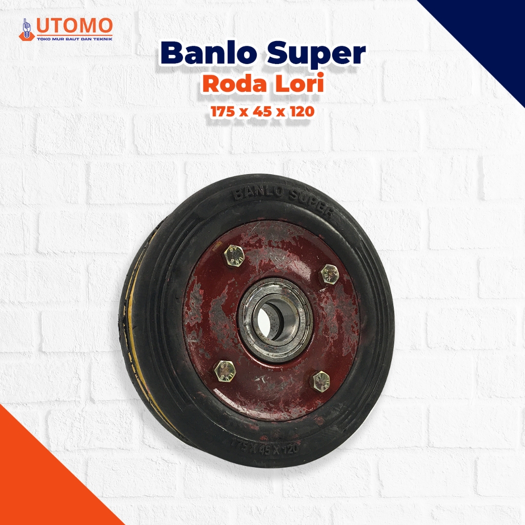 Jual RODA Ban Lori ukuran 7" - Banlo Super - Roda / Ban Mati | Shopee ...
