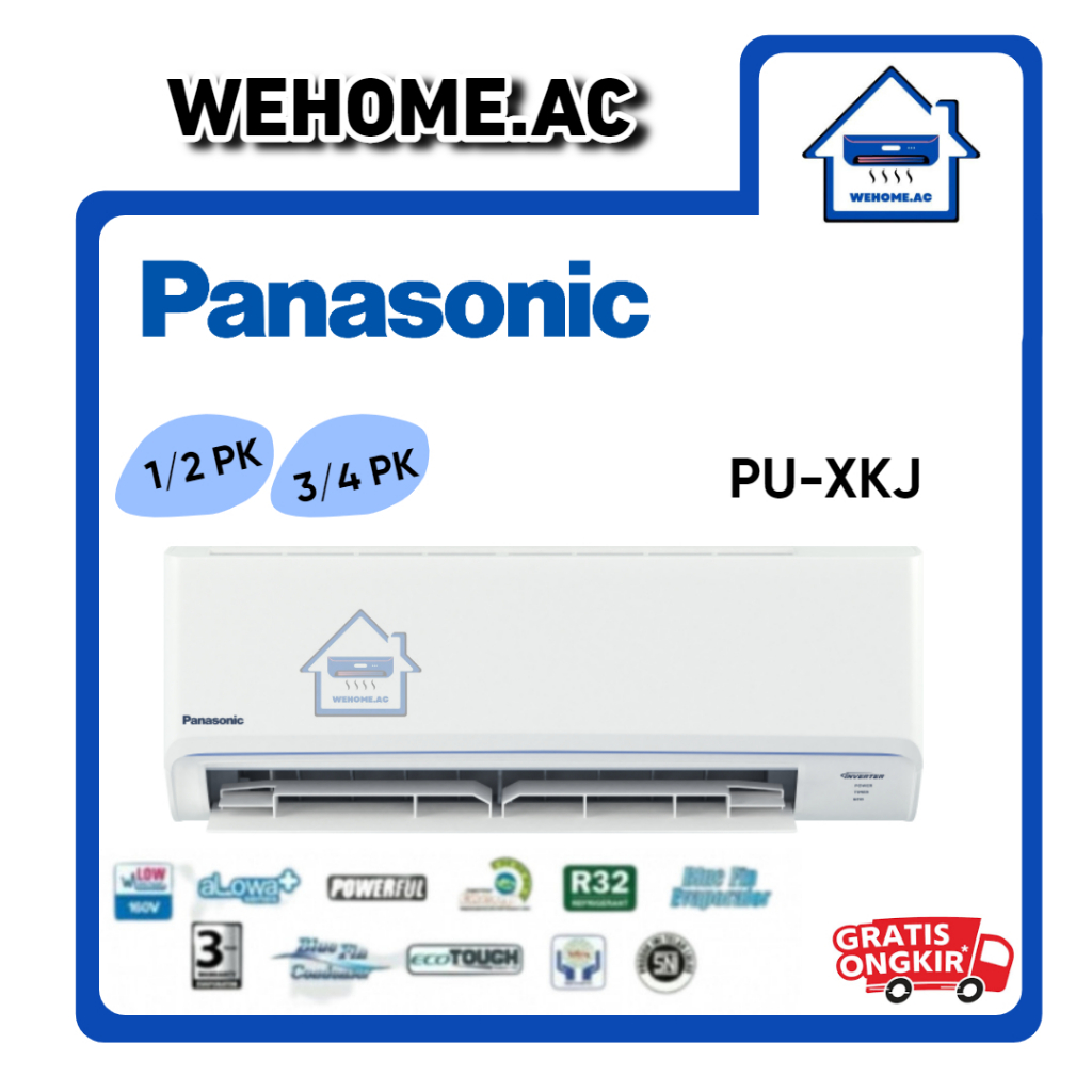 Jual AC Panasonic PU-XKJ 1.5 - 2 PK AC Inverter Panasonic PU Series ...