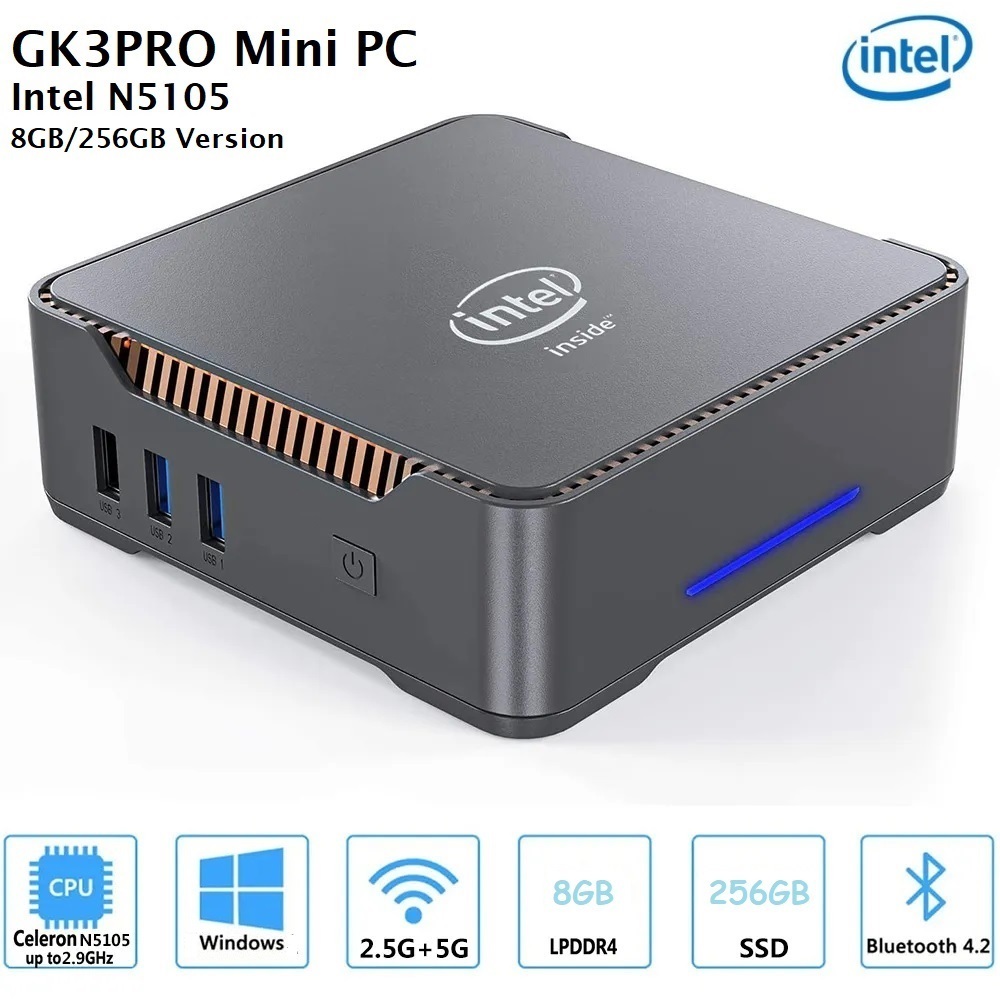 Jual GK3PRO Mini PC Intel Jasper Lake N5105 - Komputer Mini PC Portabel ...