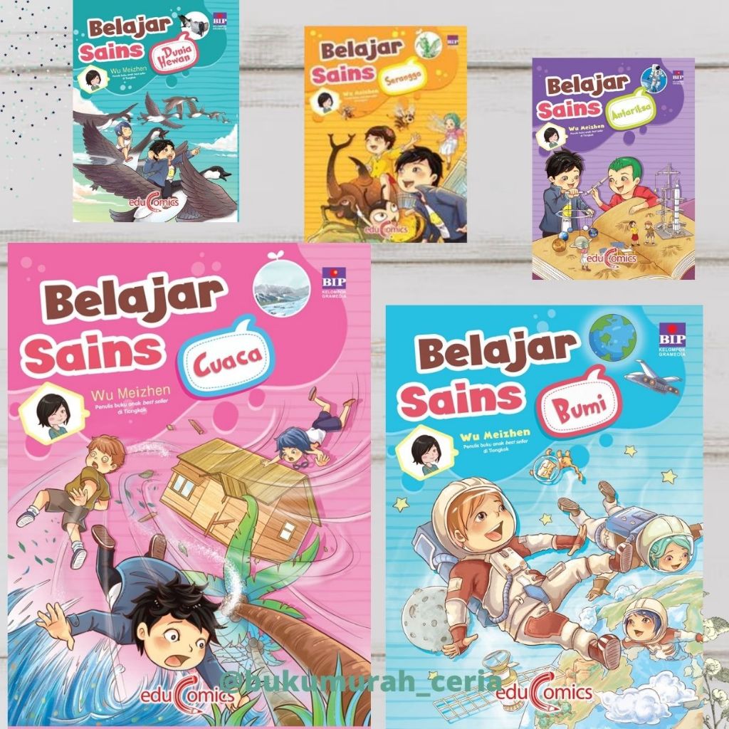 Jual ORI & NEW Komik Edukasi Science Belajar Sains Bumi, Dunia Hewan ...
