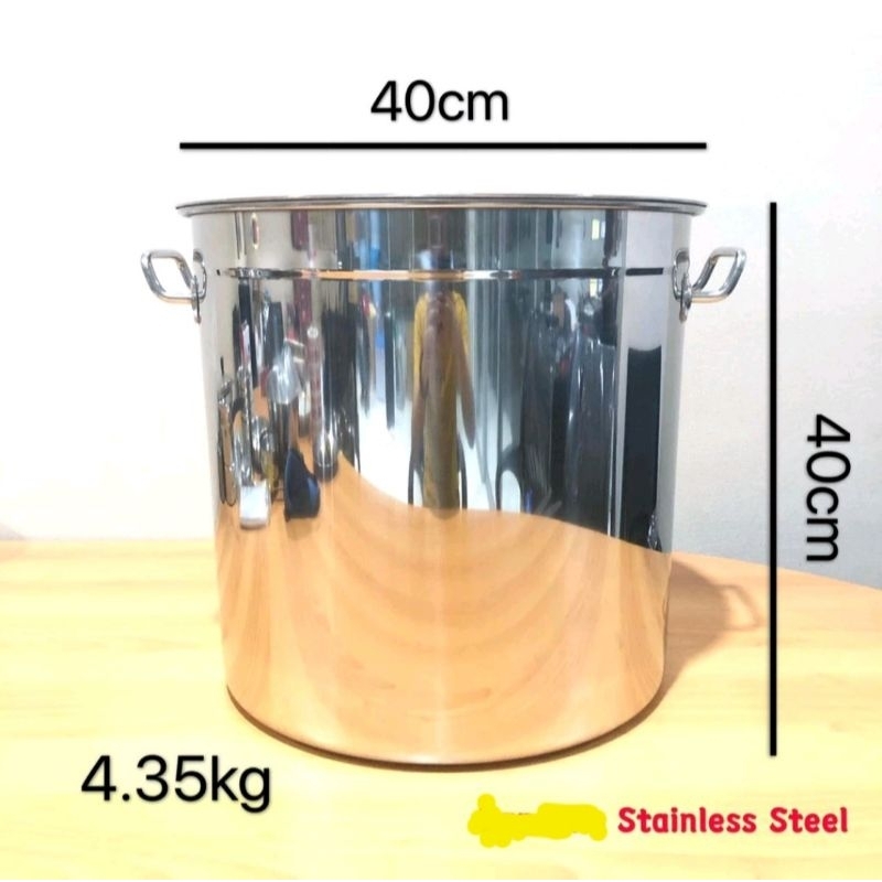 Jual Stok Pot 40 cm Besar Super Tebal Panci Tinggi Multifungsi ...