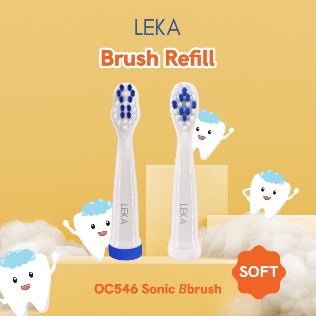 Jual LEKA OC546 Kids Sonic ProtectPro - Replacement Brush | Shopee Indonesia