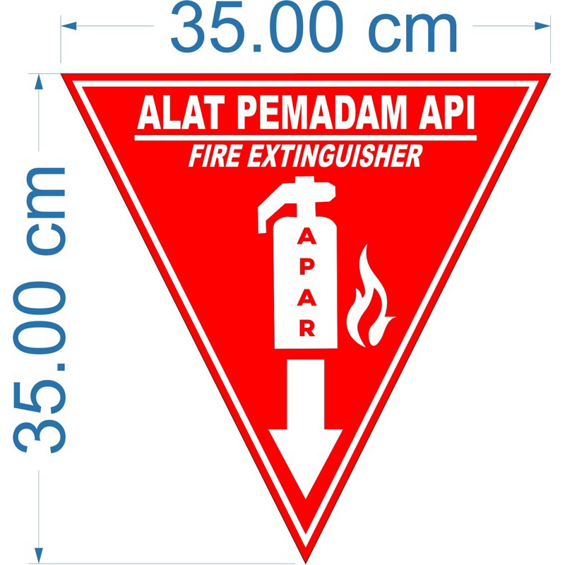 Jual Akrilik Sign Alat Pemadam Api Ringan 35cm x 35 cm | Shopee Indonesia
