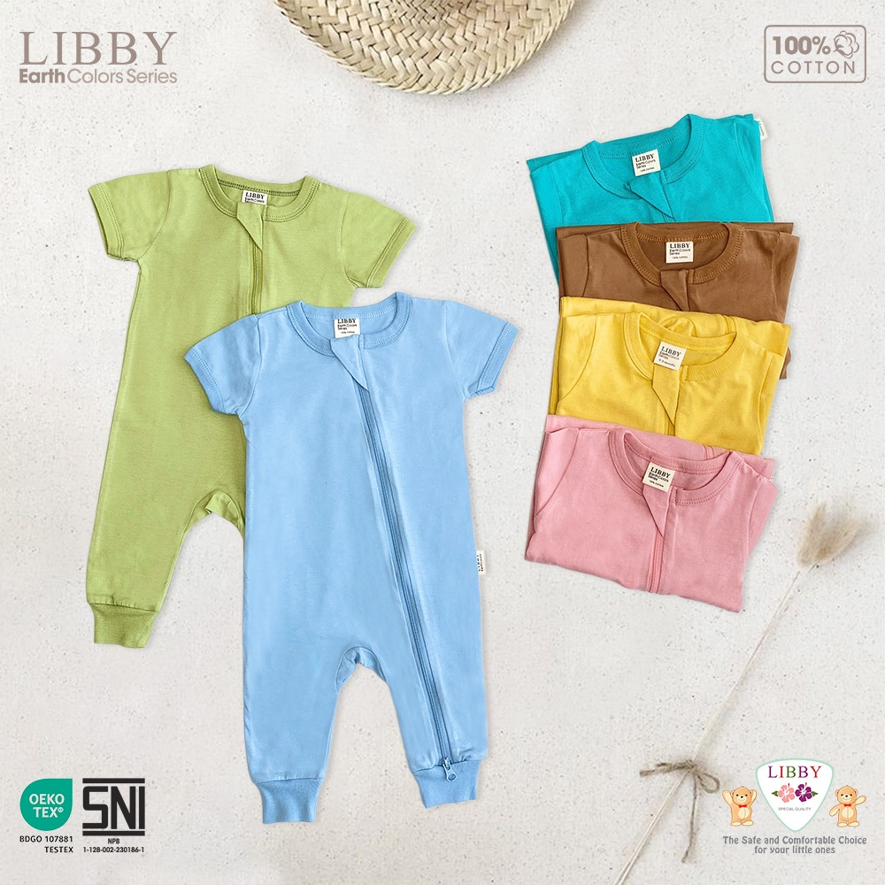 Jual LIBBY NEW Zippy Suit Lengan Pendek 0-12bln (1 Pcs / Pack) | Shopee Indonesia