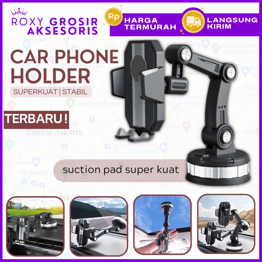 Jual Holder Mobil HD61 4in1 Phone Car Holder Handphone Dashboard Kaca ...