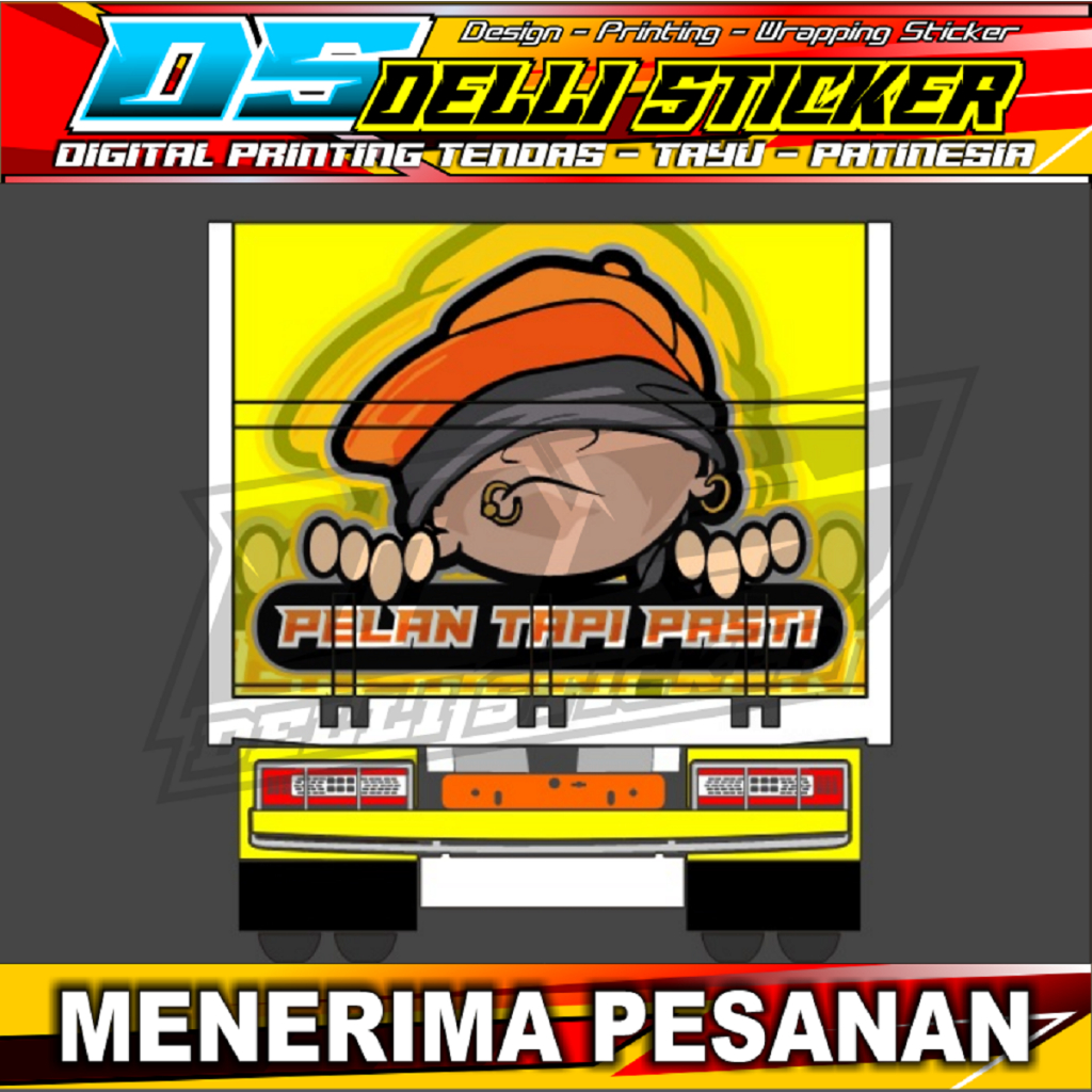 Jual Stiker Variasi Bak Truk - Blok Decal Ukuran 200x150cm - Pelan Tapi ...