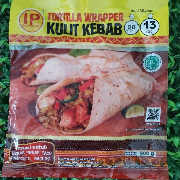 Jual IP Kulit Kebab Tortilla Wrapper - Berat 500 gr | Shopee Indonesia