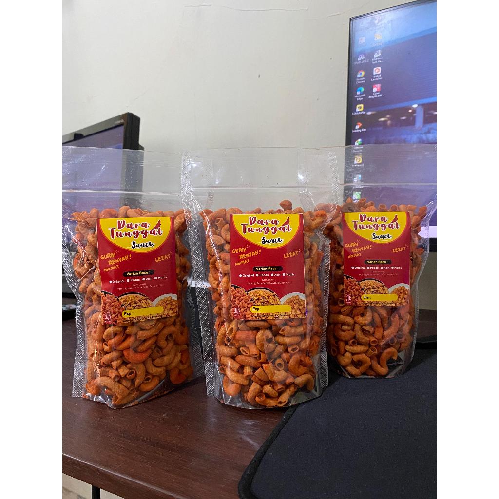 Jual Cemilan Snack Makanan Ringan Makaroni Pedas Enak Renyah | Shopee ...