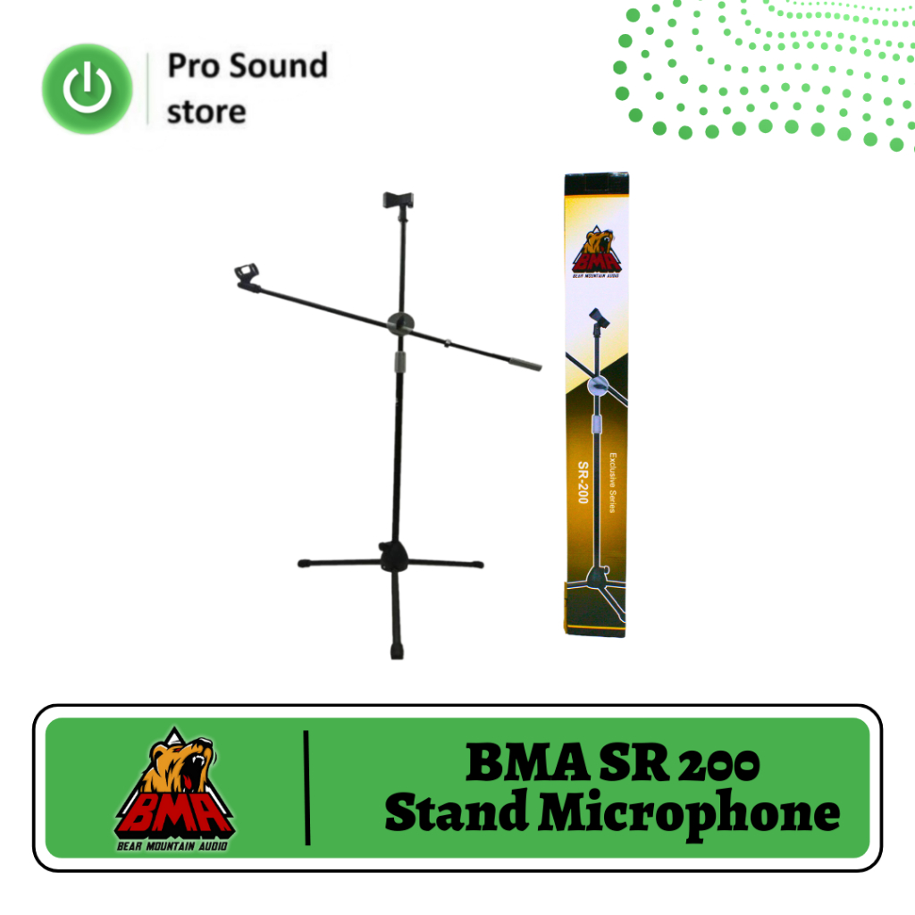 Jual Stand Mic BMA SR 200 Abu Abu / Stand Microphone BMA SR 200 Abu Abu ...