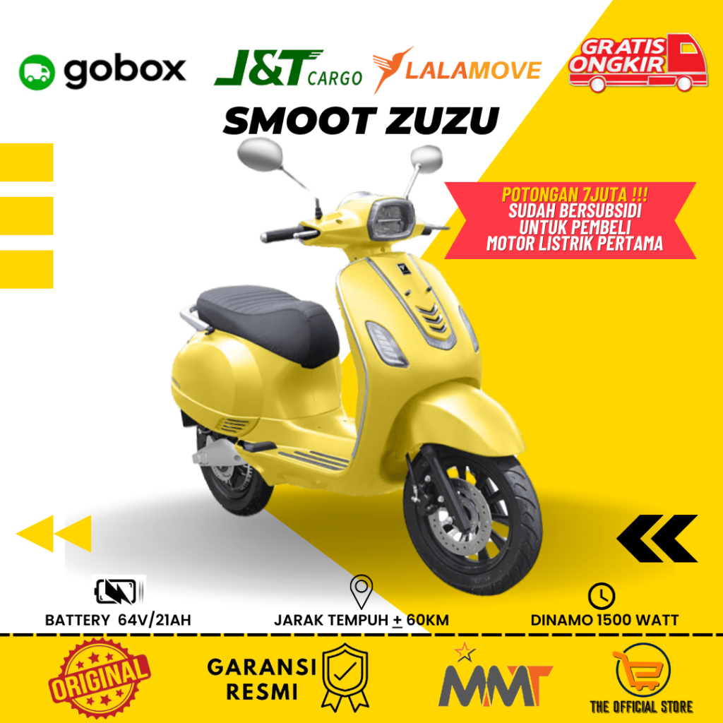 Jual MOTOR LISTRIK SMOOT ZUZU GARANSI RESMI | Shopee Indonesia