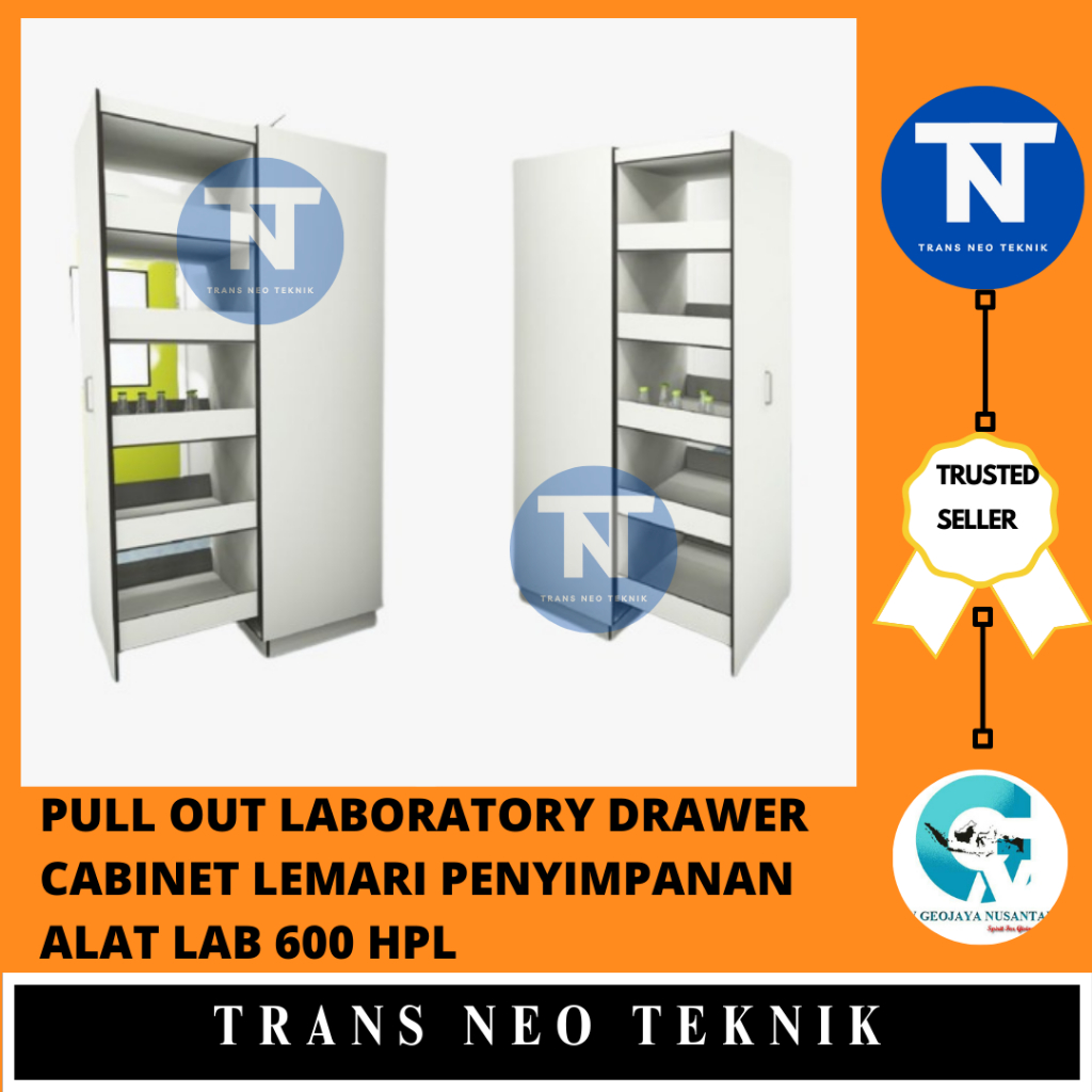 Jual PULL OUT LABORATORY DRAWER CABINET LEMARI PENYIMPANAN ALAT LAB 600 ...