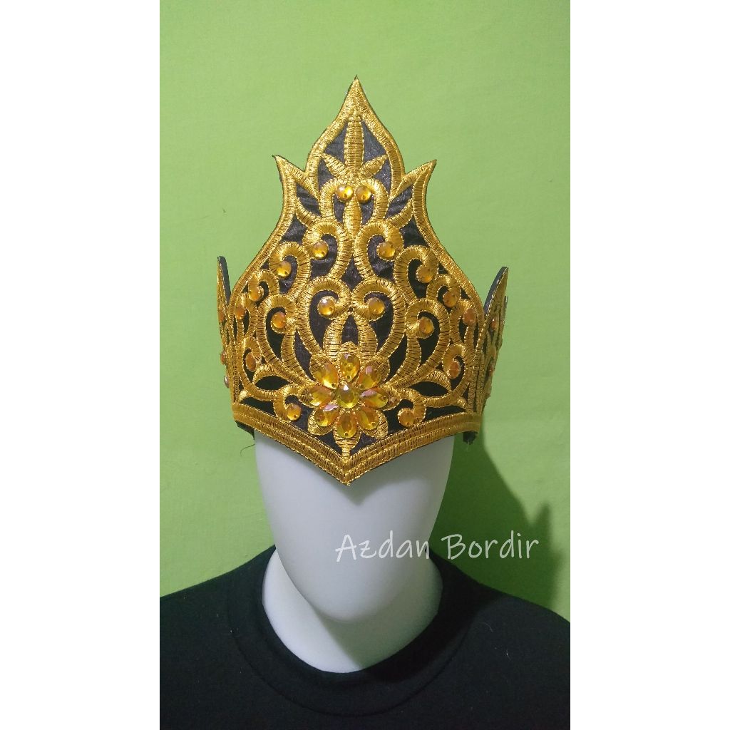 Jual Renda Bordir Siger Tari Mahkota Motif Dewi/Hiasan Kepala | Shopee ...
