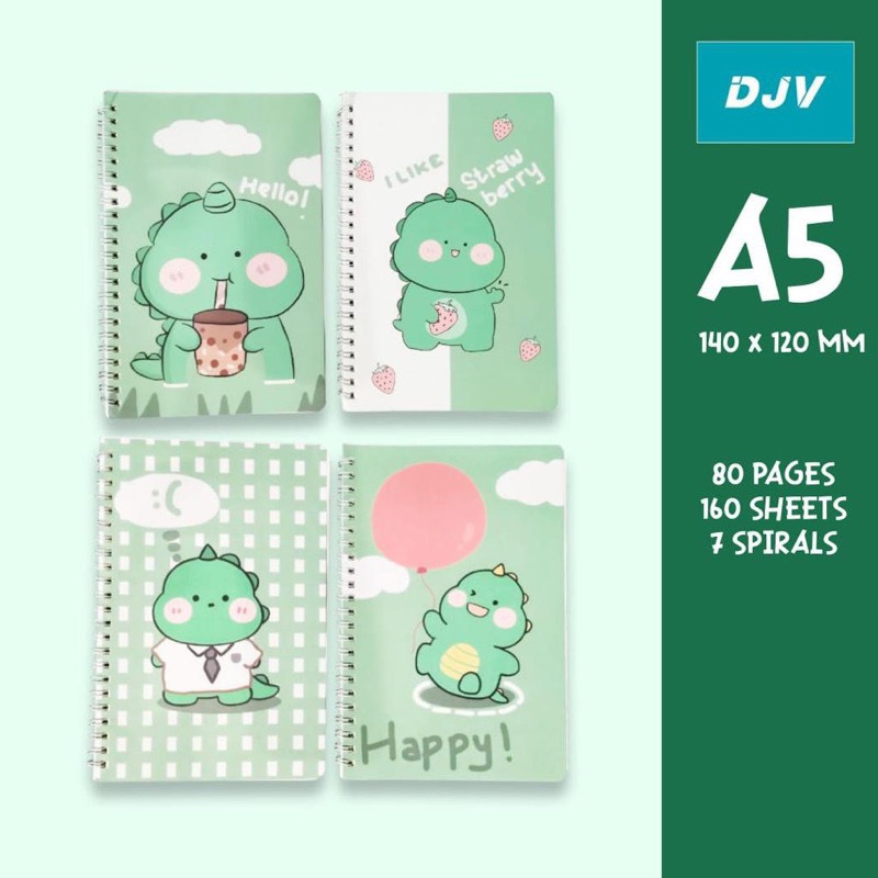 Jual Buku Tulis Notes Spiral Ring A5 Gambar Lucu 80 Lembar - Buku Notes ...