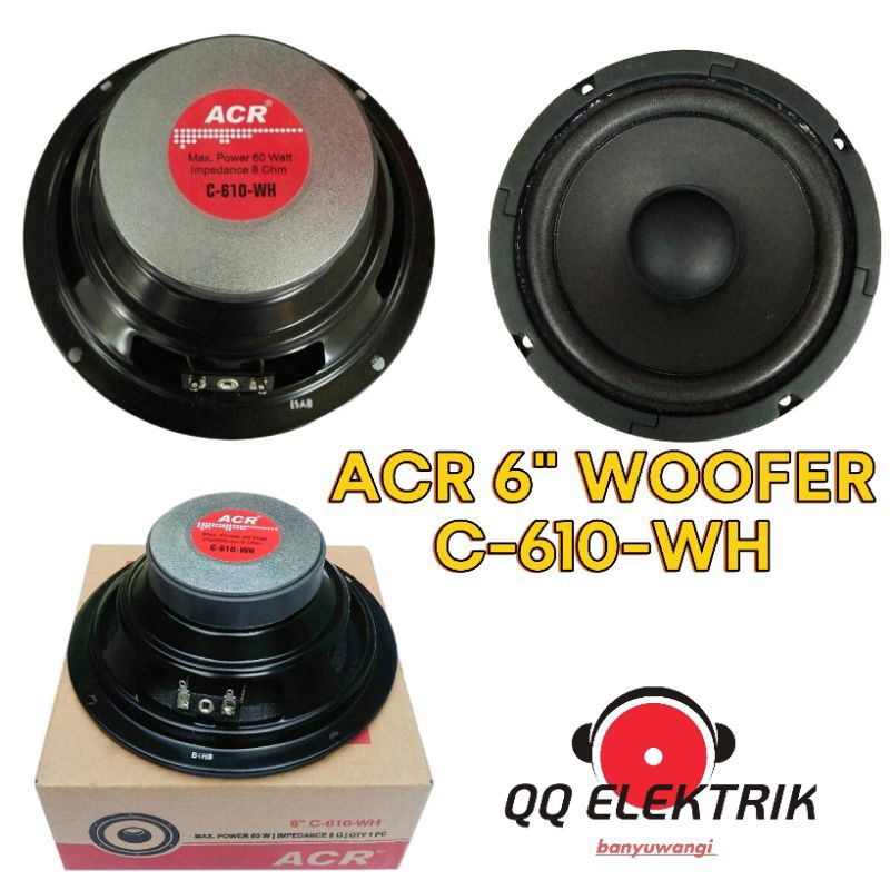 Jual Speaker ACR 6 inch Woofer C-610-WH, Speaker ACR 610 woofer ...