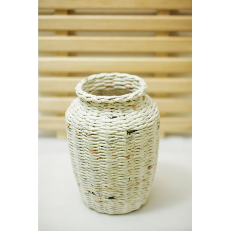 Jual Kerajinan Guci Bunga Anyaman Dari Kertas Koran | Shopee Indonesia