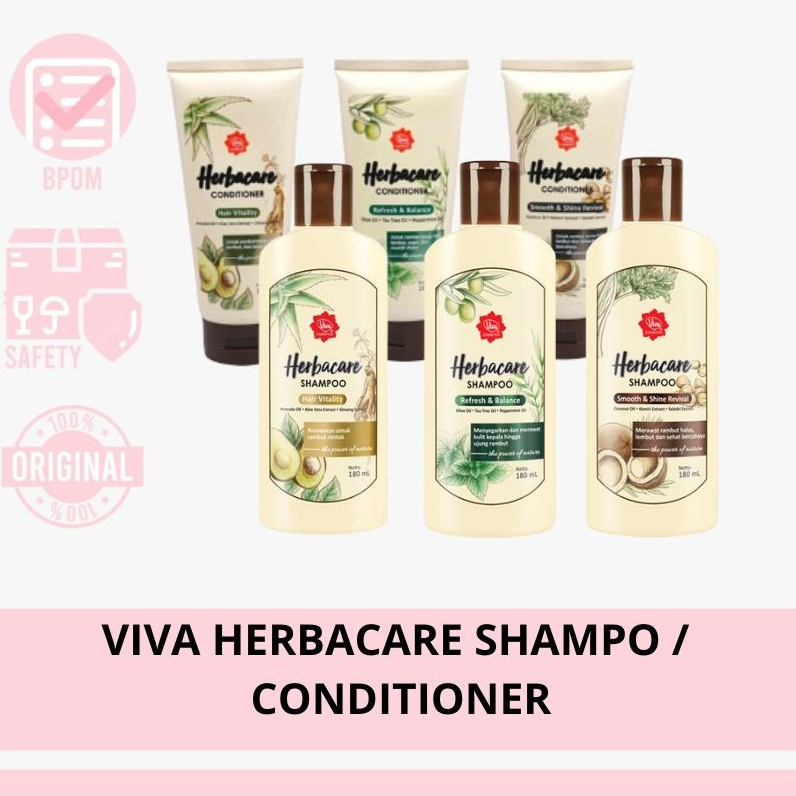 Jual (BOSS) VIVA HERBACARE SHAMPOO/CONDITIONER Series - 180ml ...
