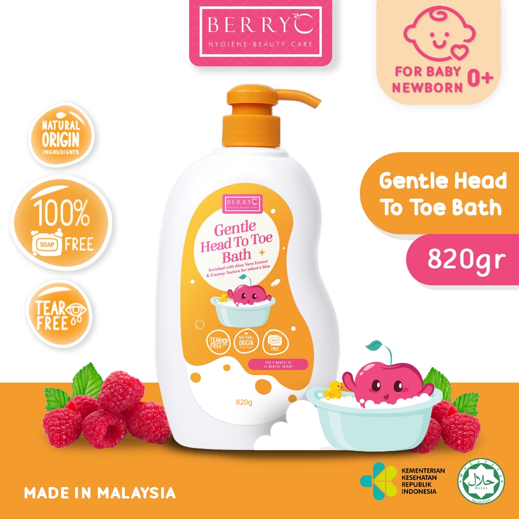 Jual BerryC Gentle Head to Toe Wash Baby Care Natural Sabun & Shampo ...
