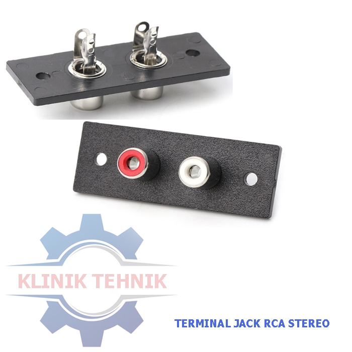 Jual Klinik Tehnik Female terminal RCA 2 Pin terminal jack rca stereo ...