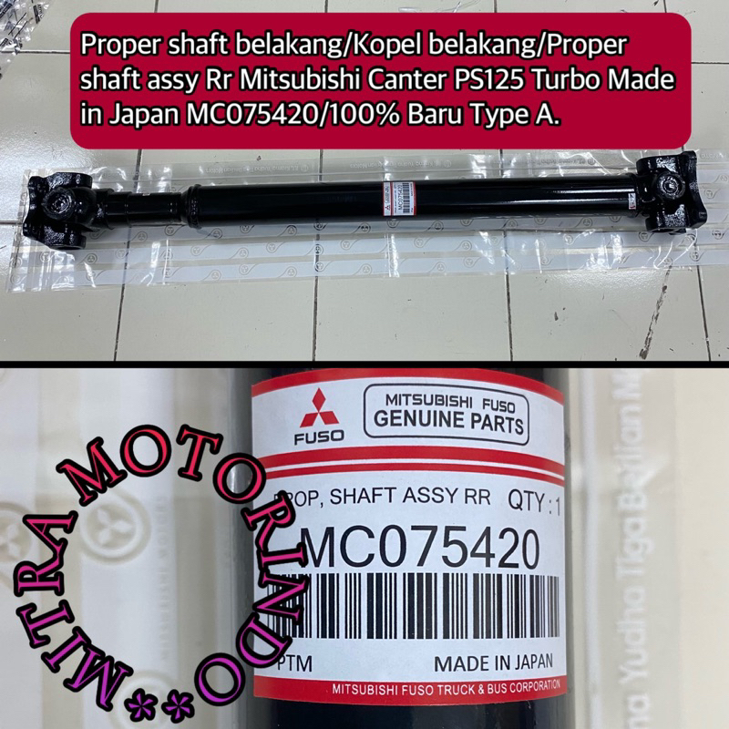 Jual Proper shaft/As kopel Belakang Mitsubishi Canter ps125 turbo/FE74 ...