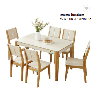 Jual MEJA MAKAN - NORDIC PERSEGI PANJANG ROUND CORNER, OAK KAKI MEJA ...