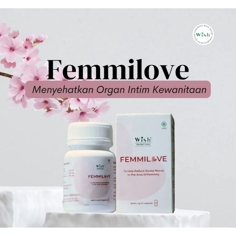 Jual WISH FEMMILOVE CAPSULE ISI 30 KAPSUL DR BOYKE ATASI MASALAH KEWANITAAN KEPUTIHAN DAN KISTA ...
